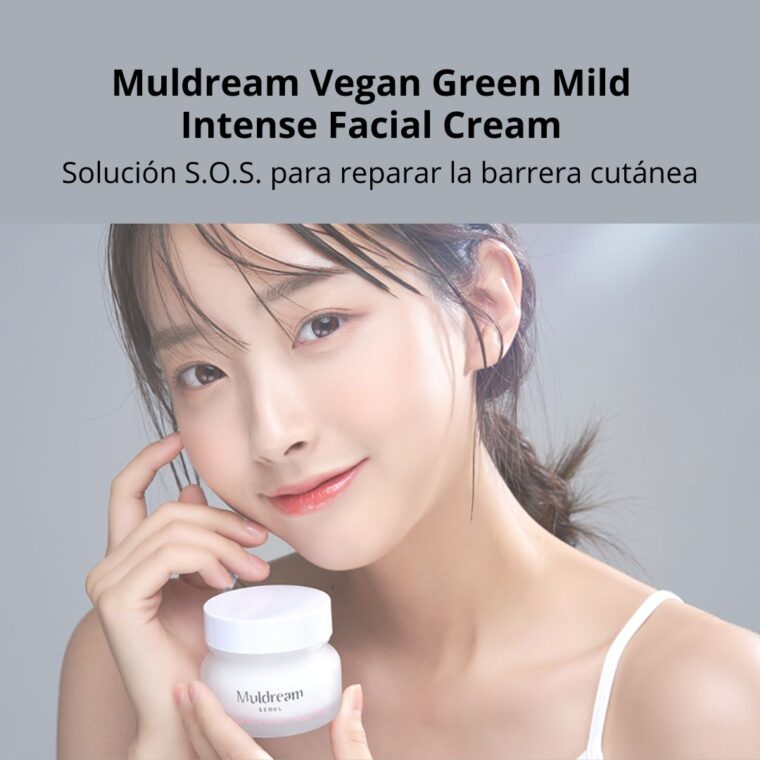 Muldream Crema «Vegan green mild intense facial cream» – Kosmeticos