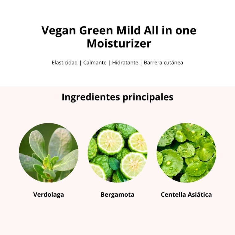Muldream Esencia «Vegan Green Mild All in one Moisturizer» – Kosmeticos