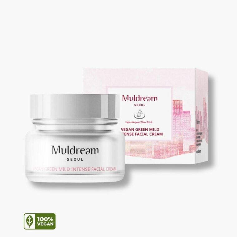 Muldream Crema «Vegan green mild intense facial cream» – Kosmeticos