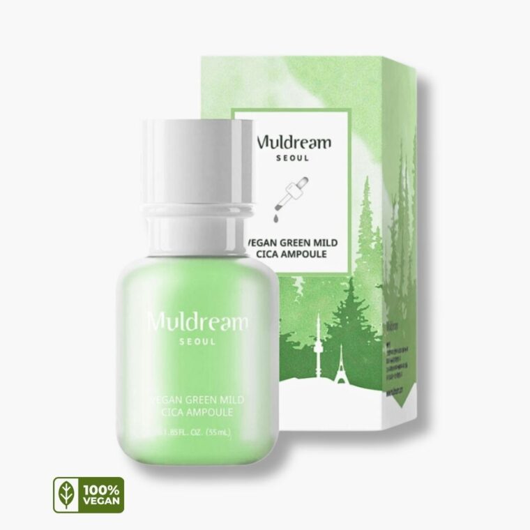 Muldream Ampolla «Vegan green mild CICA ampoule» – Kosmeticos