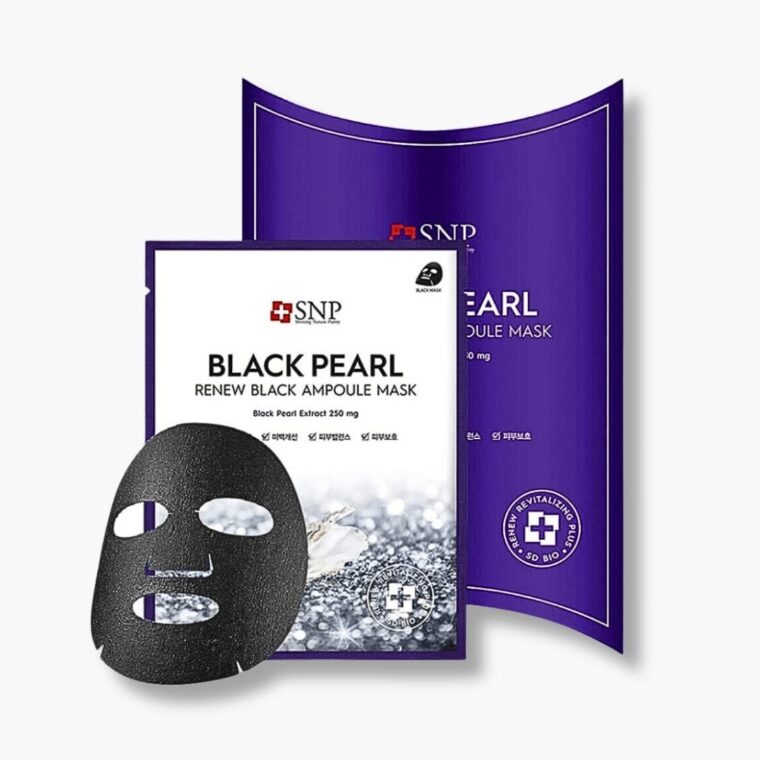 SNP Mascarilla «Black Pearl Renew Black Ampoule Mask» – Kosmeticos
