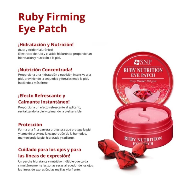 SNP Parches «Ruby Firming Eye Patch» – Kosmeticos