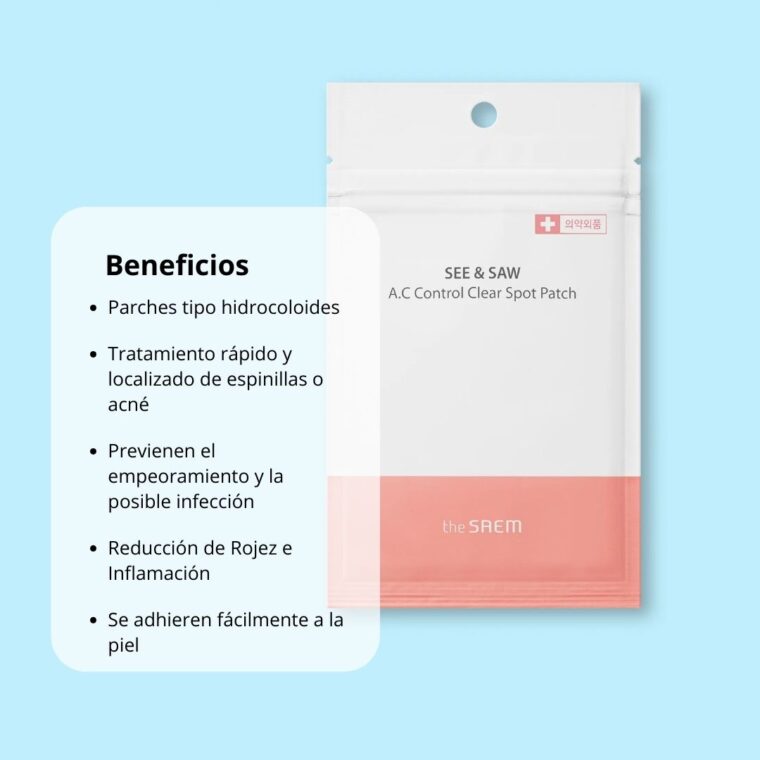 The Saem Parches «See & Saw A.C Control Clear Spot Patch» – Kosmeticos
