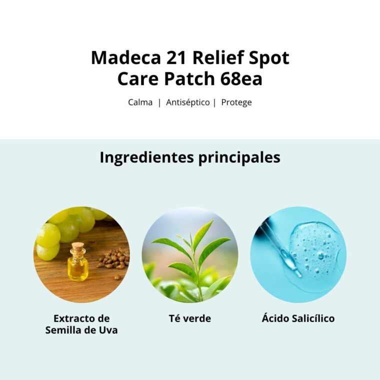Centellian 24 Parches “Madeca 21 Relief Spot Care Patch 68ea” – Kosmeticos