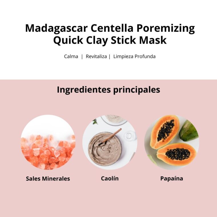 Skin1004 Mascarilla “Madagascar Centella Poremizing Quick Clay Stick ...