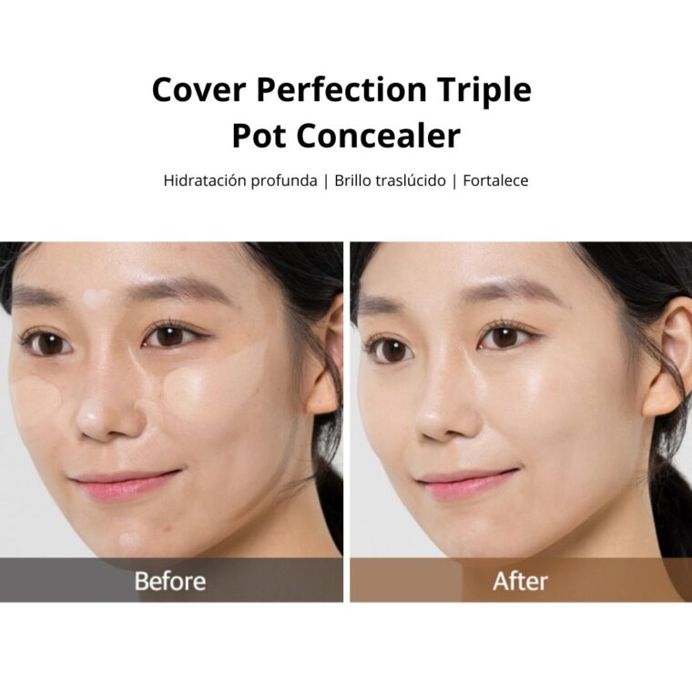 The Saem Correctores “Cover Perfection Triple Pot Concealer” – Kosmeticos